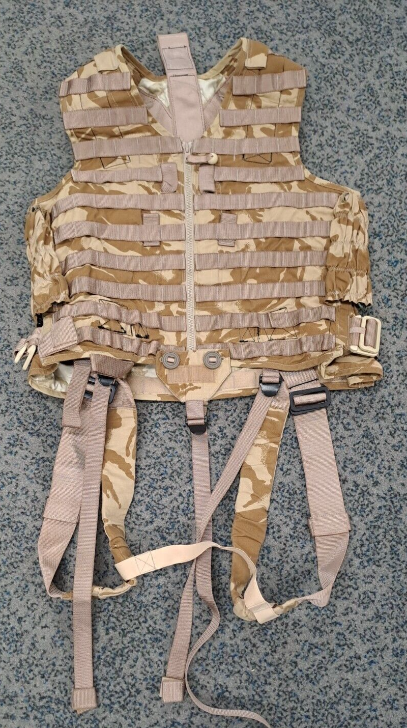 RARE Original RAF Desert DPM MK60 Life Preserver Armour Capable Vest S ...