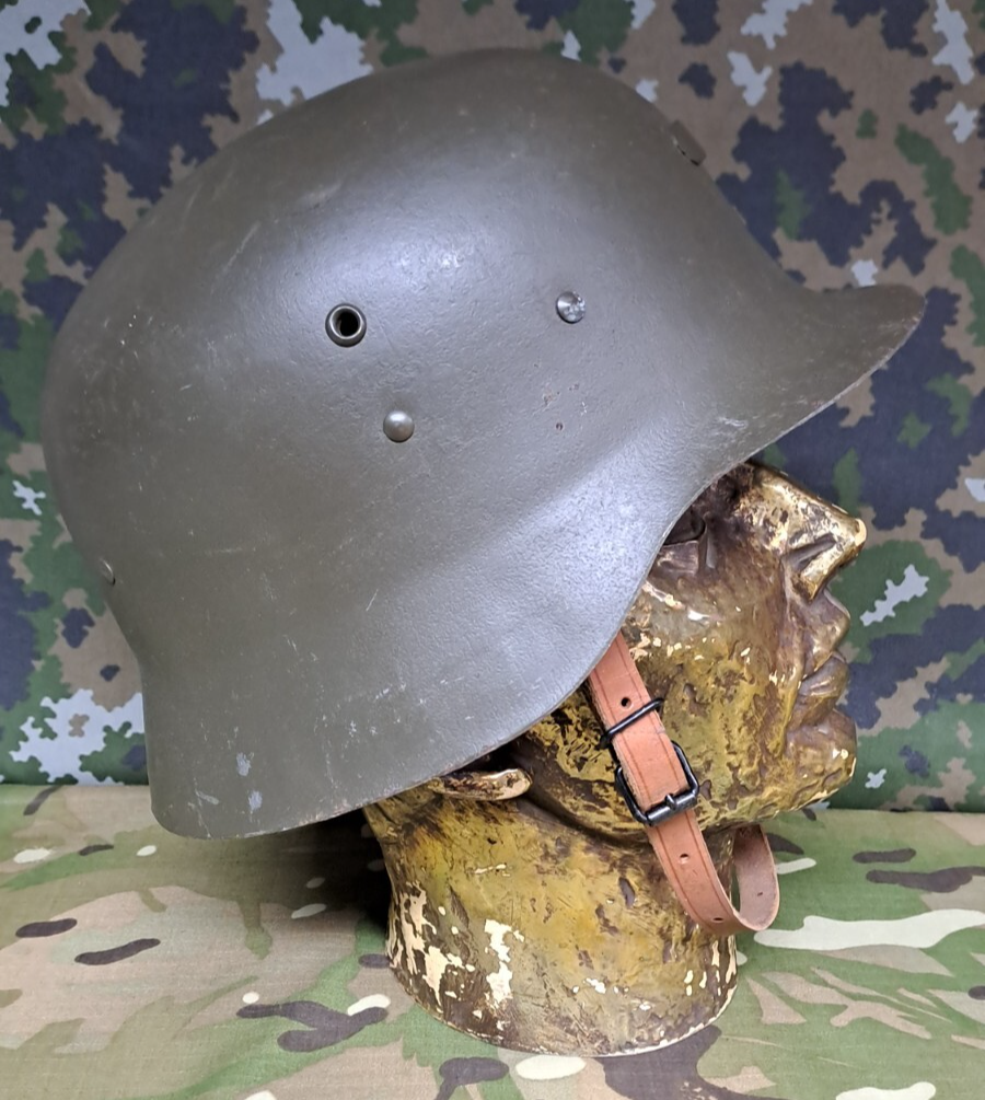 WW2 Spanish Army Military Civil War Modelo Z M1942 Steel Helmet & Line ...