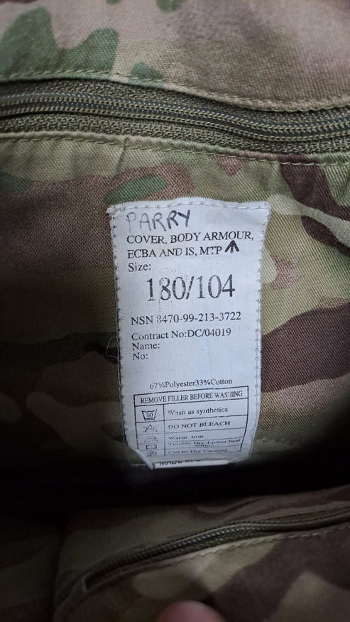 5 X British Army Flak Jackets Soft Combat Body Armour British Army MTP ...