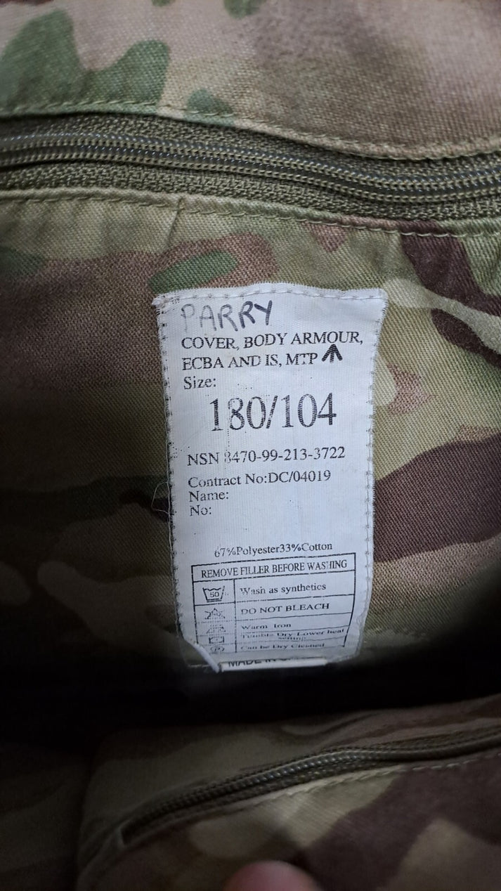 5 X British Army Flak Jackets Soft Combat Body Armour British Army MTP ...